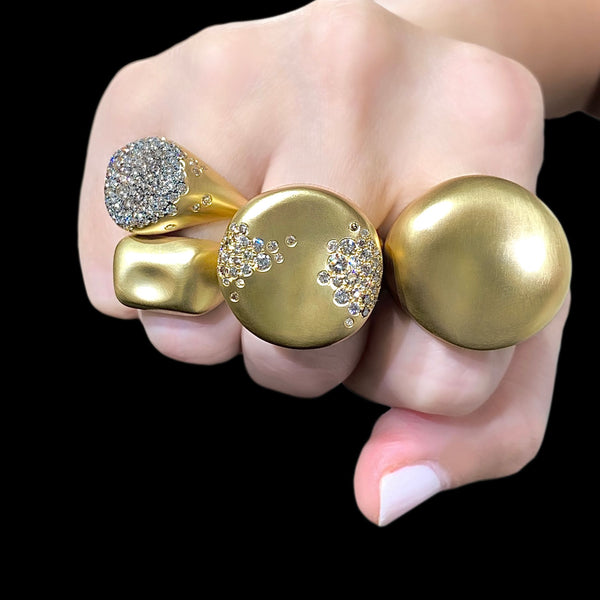 Nada Ghazal Gold Rectangle Baby Malak Ring